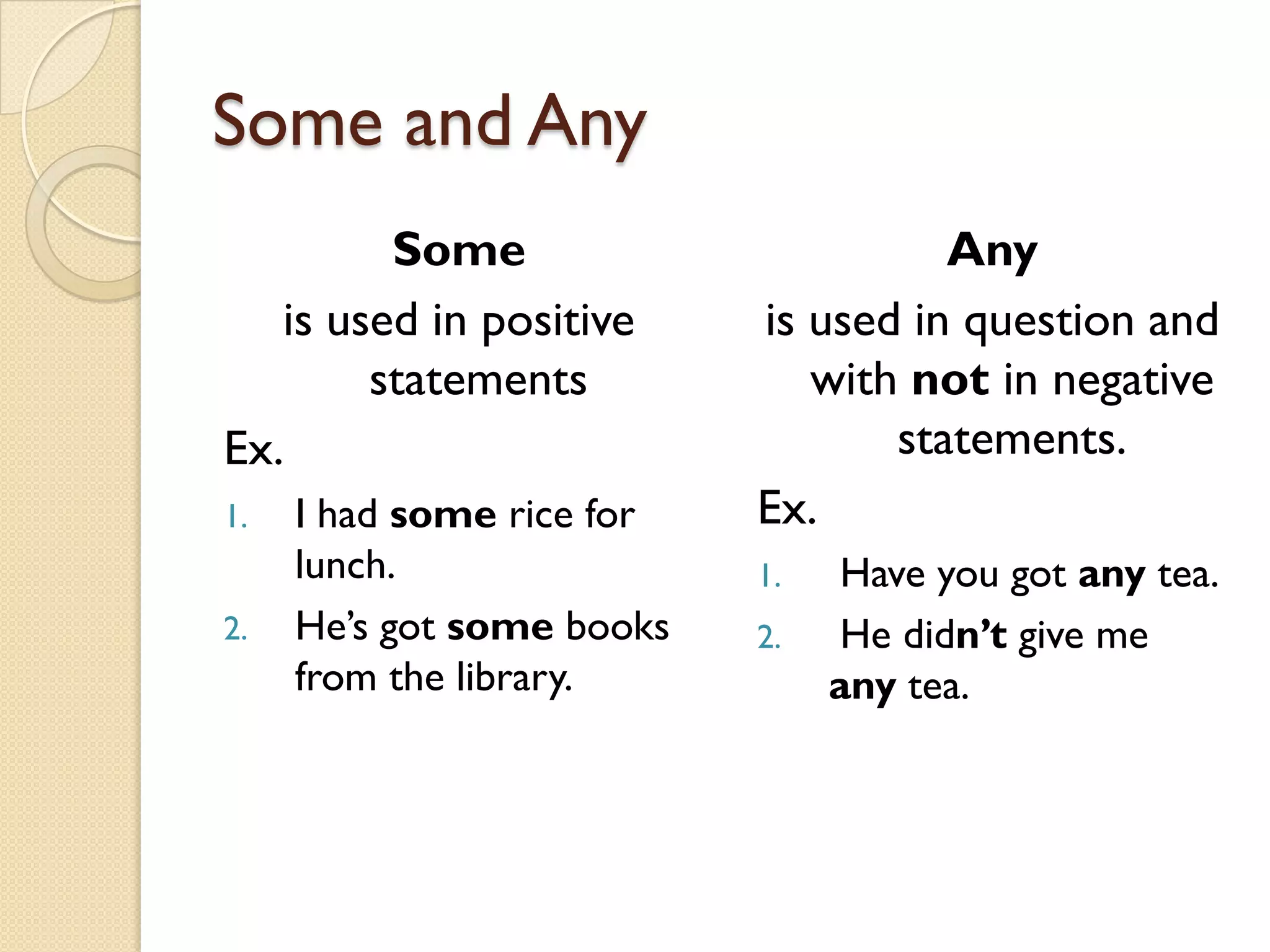 Articles and Quantifiers | PPTX
