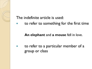 Articles and Quantifiers | PPTX