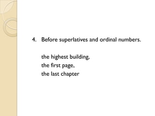 Articles and Quantifiers | PPTX