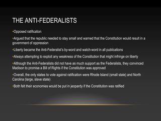 The Articles of Confederation and the Constitution | PPTX