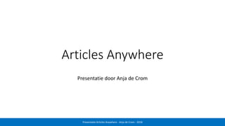 Articles Anywhere | PPT