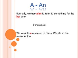 Articles a or an and the | PPT