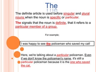 Articles a or an and the | PPTX