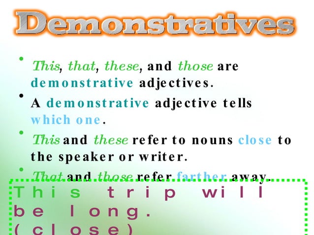 Articles & Demonstratives | PPT