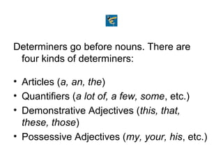 Articles and Determiners | PPT