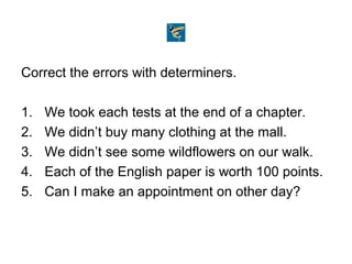 Articles and Determiners | PPT