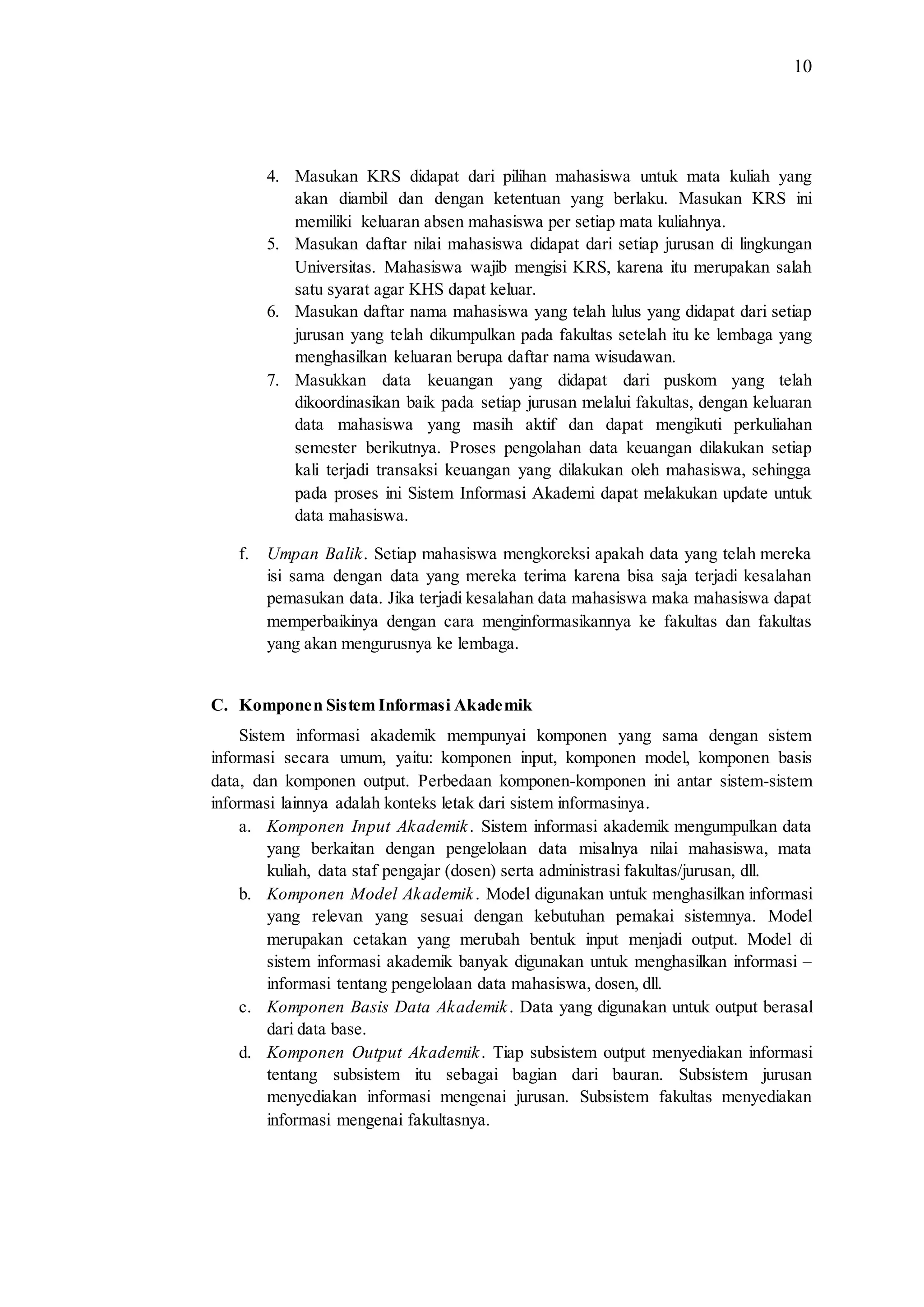 IMPLEMENTASI SISTEM INFORMASI MANAJEMEN PADA SISTEM INFORMASI AKADEMIK UNIVERSITAS MERCU BUANA | PDF