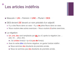 Articles indefinis | PPTX