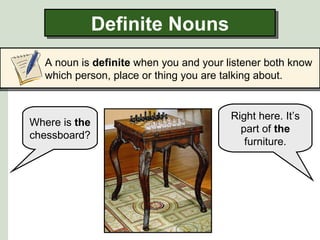 Articles, indefinite and definite | PPS