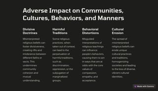 Bad Religious Practice and It's Adverse Effect on Society | PPT