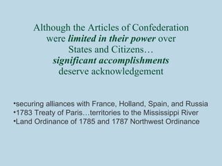 Articles Of Confederation | PPT