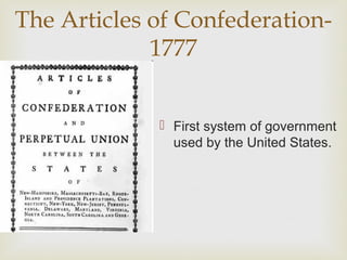 Articles of confederation | PPT | Civic affairs | Politics