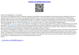 Articles Of Confederation Achievements | PPT