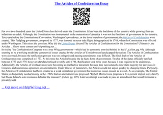 Articles Of Confederation Achievements | PPT