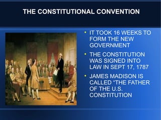 Articles of confederation and the U.S. Constitution | PPT