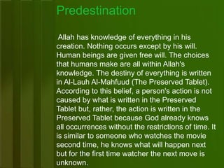 Articles of faith- Islamic Studies | PPTX