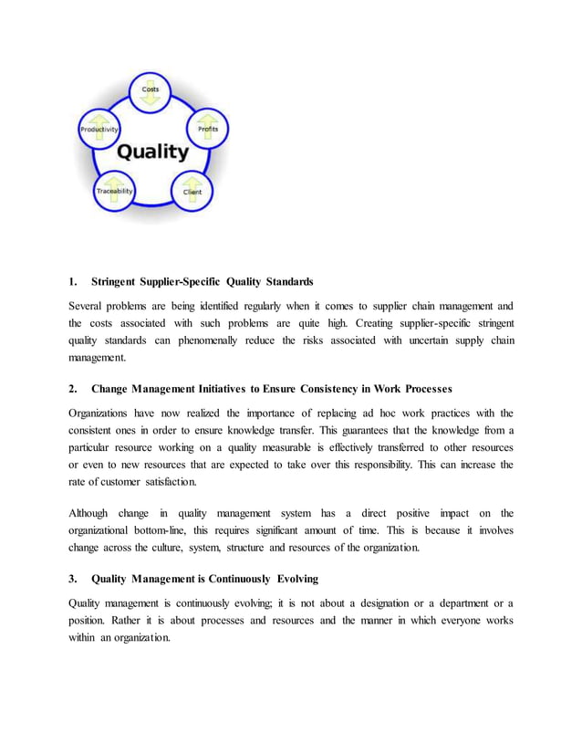 Articles on quality management | DOCX