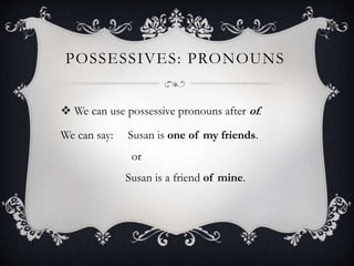 Articles & possessives | PPTX