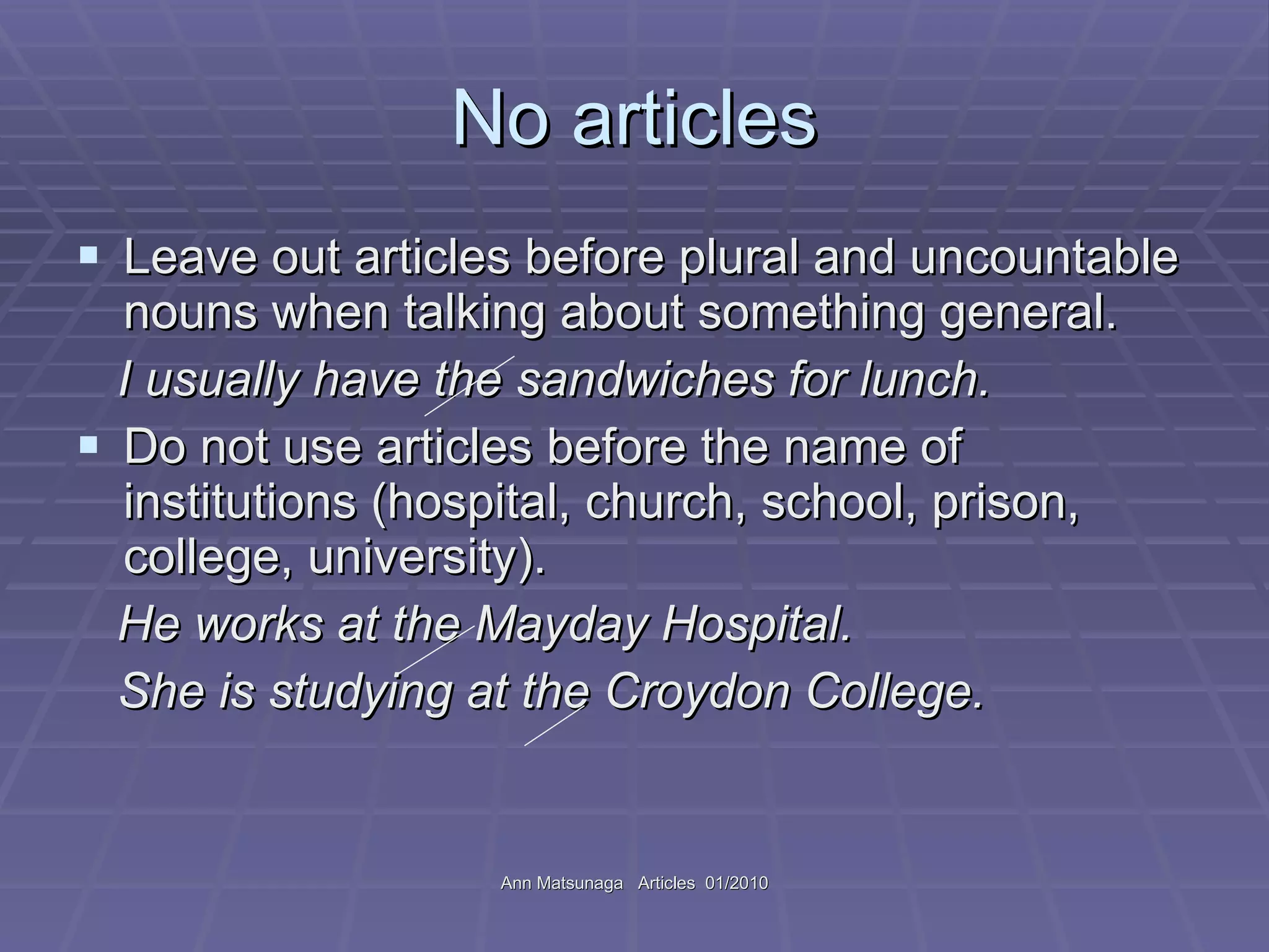 Articles | PPT