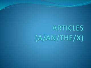 Articles presentation | PPT