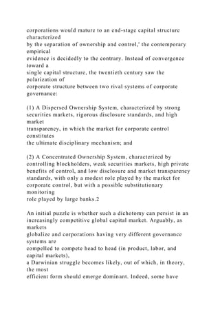 ArticlesThe Rise of Dispersed OwnershipThe Roles of L.docx