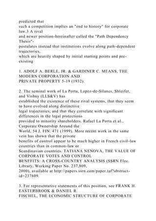 ArticlesThe Rise of Dispersed OwnershipThe Roles of L.docx