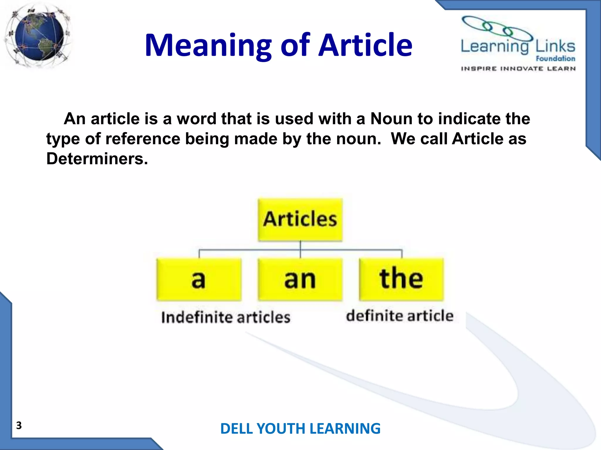 Articles topic prepositions | PPTX