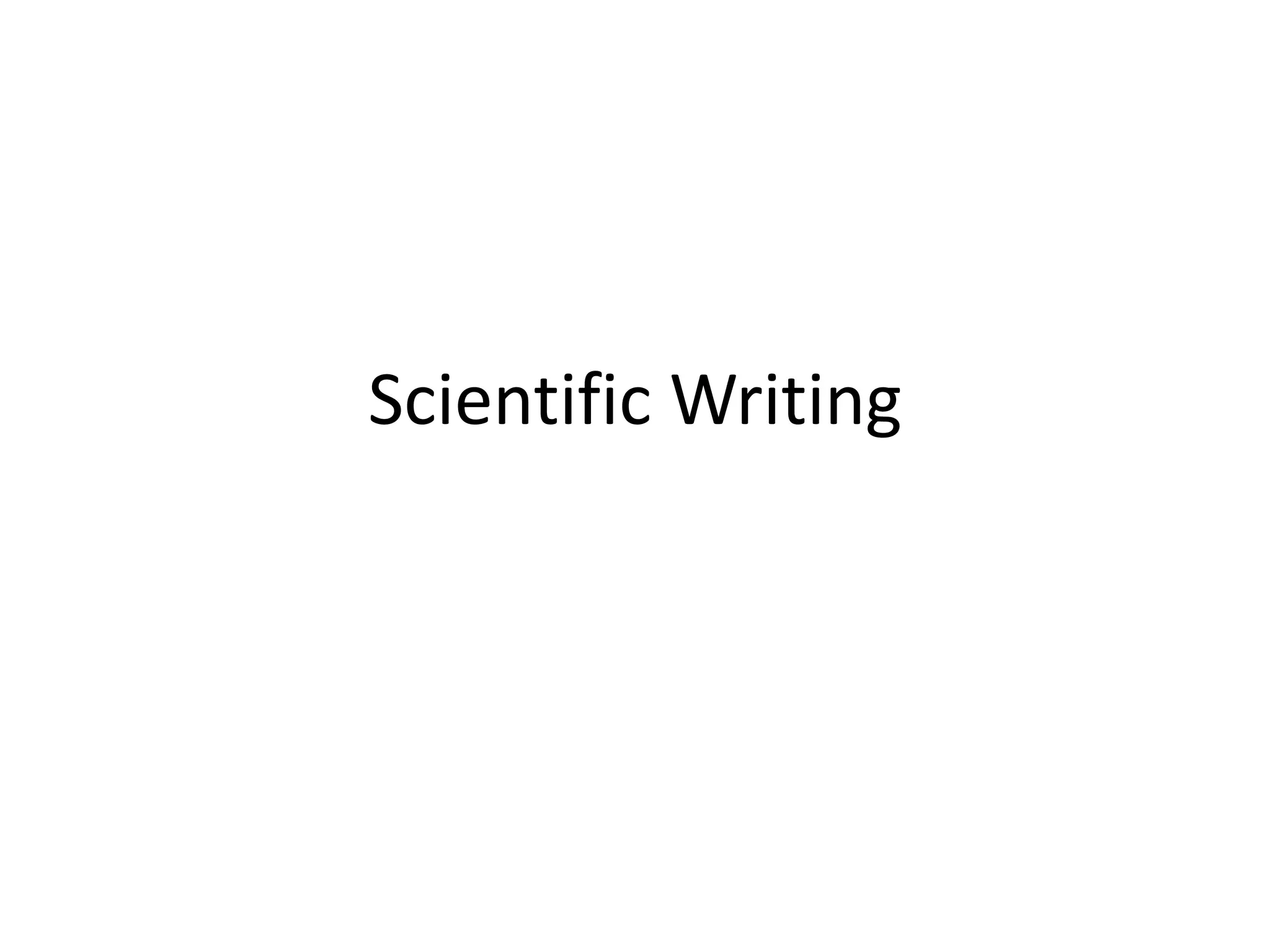 Article structure & scientific writing | PDF | Business | Business and ...