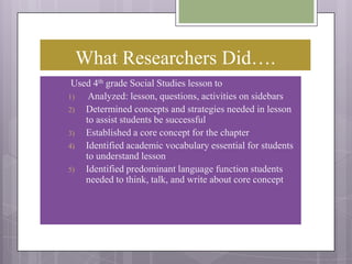 Using Sentence Frames to Develop Academic Vocabulary for ELLs | PPTX