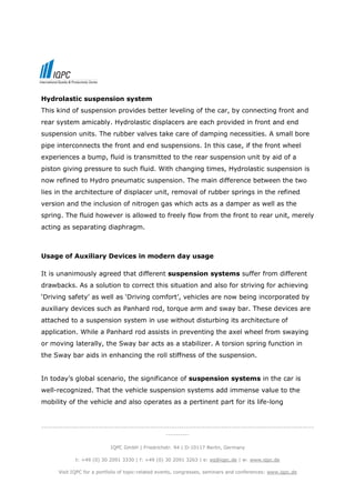 Suspension Systems | PDF