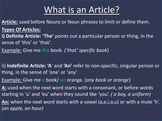 Tips on Using Articles | PPT