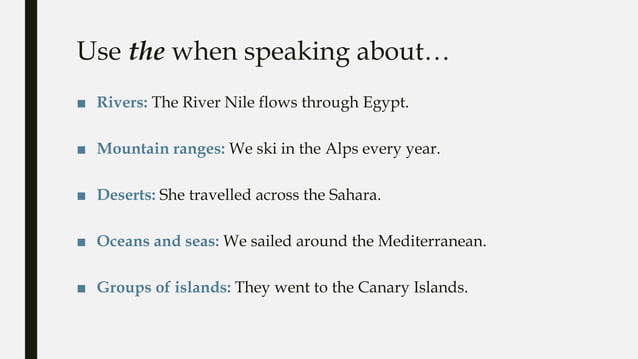 Articles with geographical names | PPTX