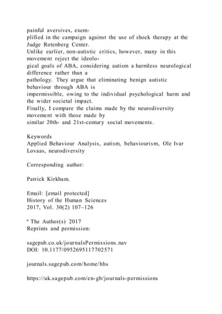 Article‘the line betweenintervention and abuse’– autis | DOCX