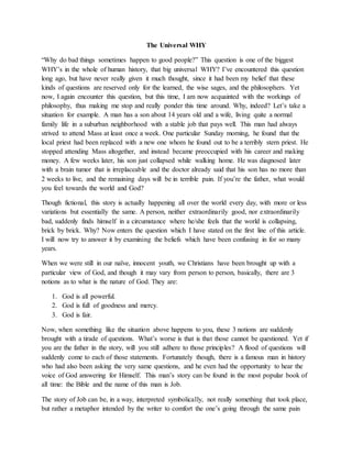 The Universal WHY | PDF