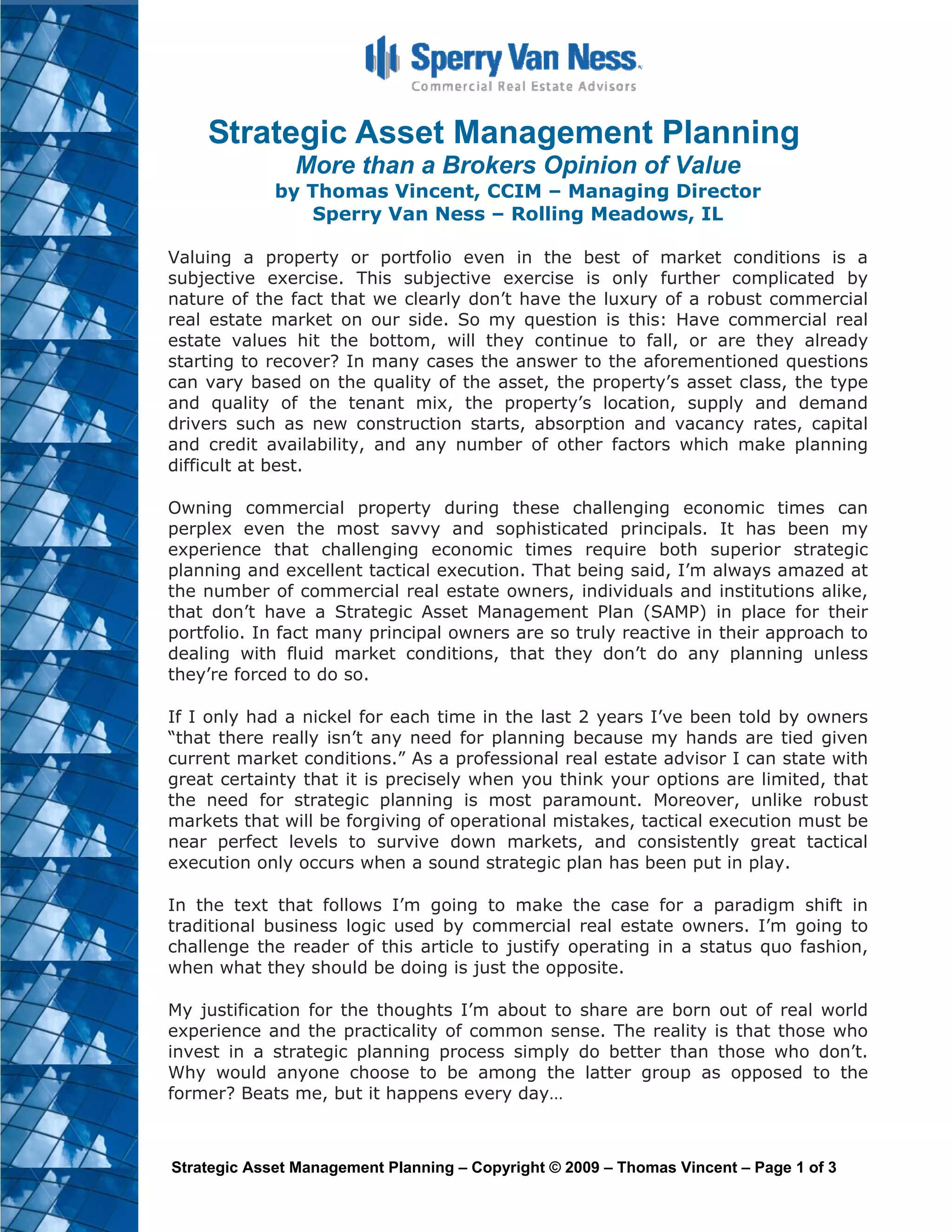 Strategic Asset Management Planning | PDF | Stocks and Bonds | Personal ...