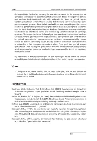 Een procesmodel voor de beoordeling van competent handelen | PDF