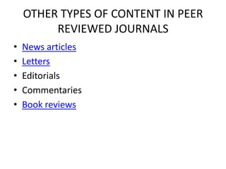 Article types review | PPTX