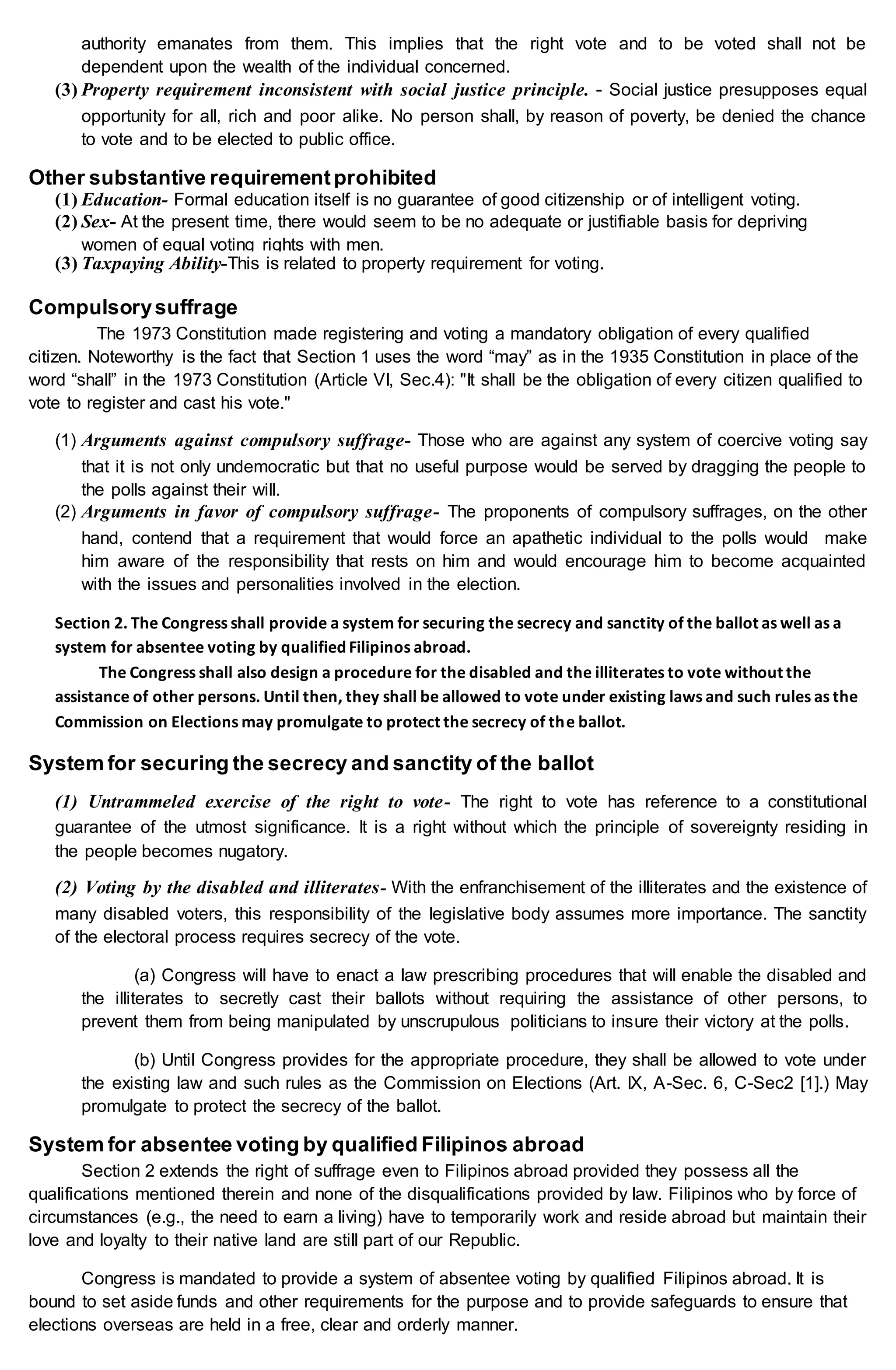 Article v suffrage my handout | DOCX