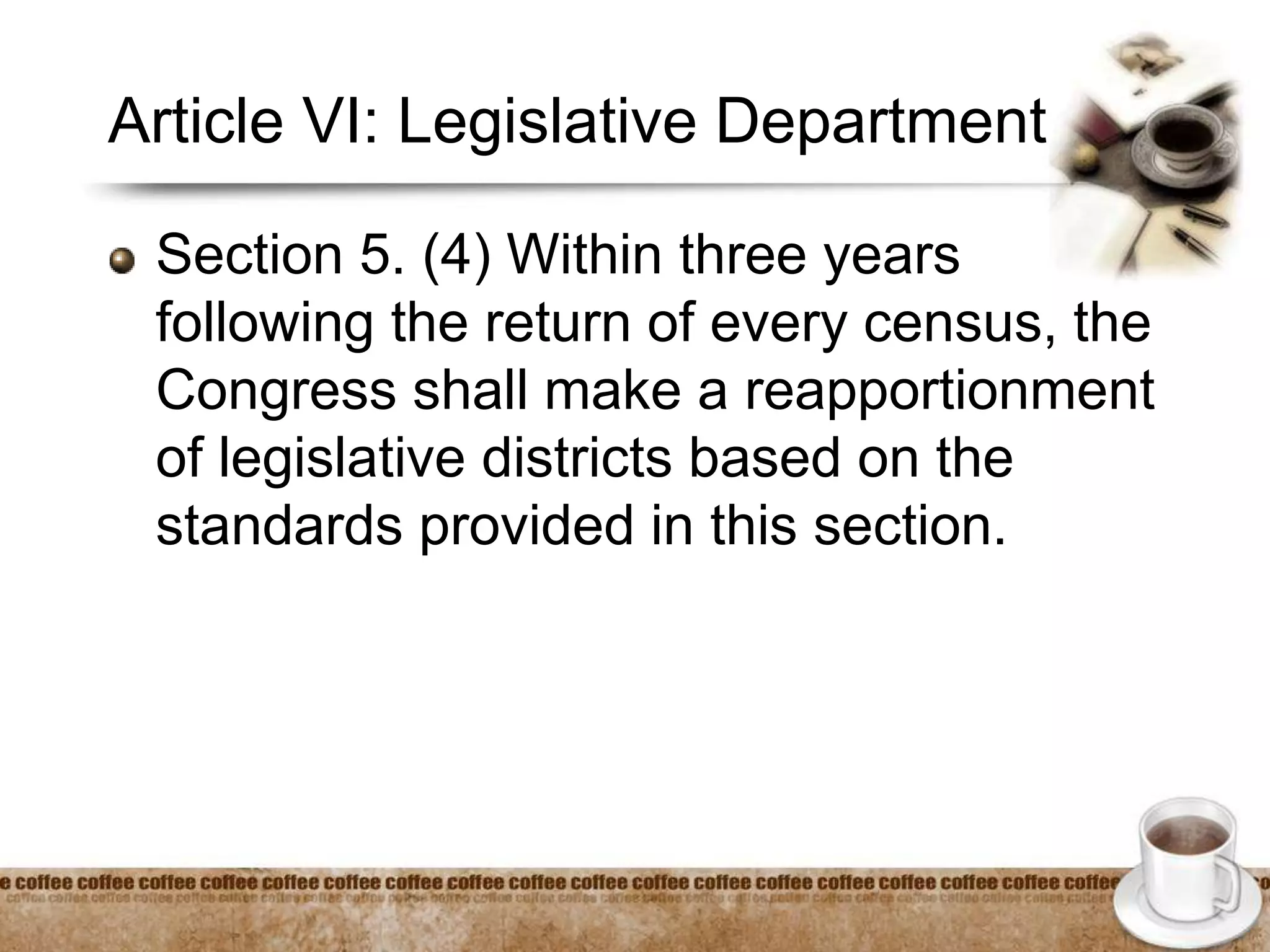Article VI: Legislative Department | PPTX