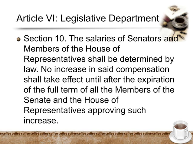 Article VI: Legislative Department | PPTX