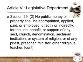 Article VI: Legislative Department | PPTX