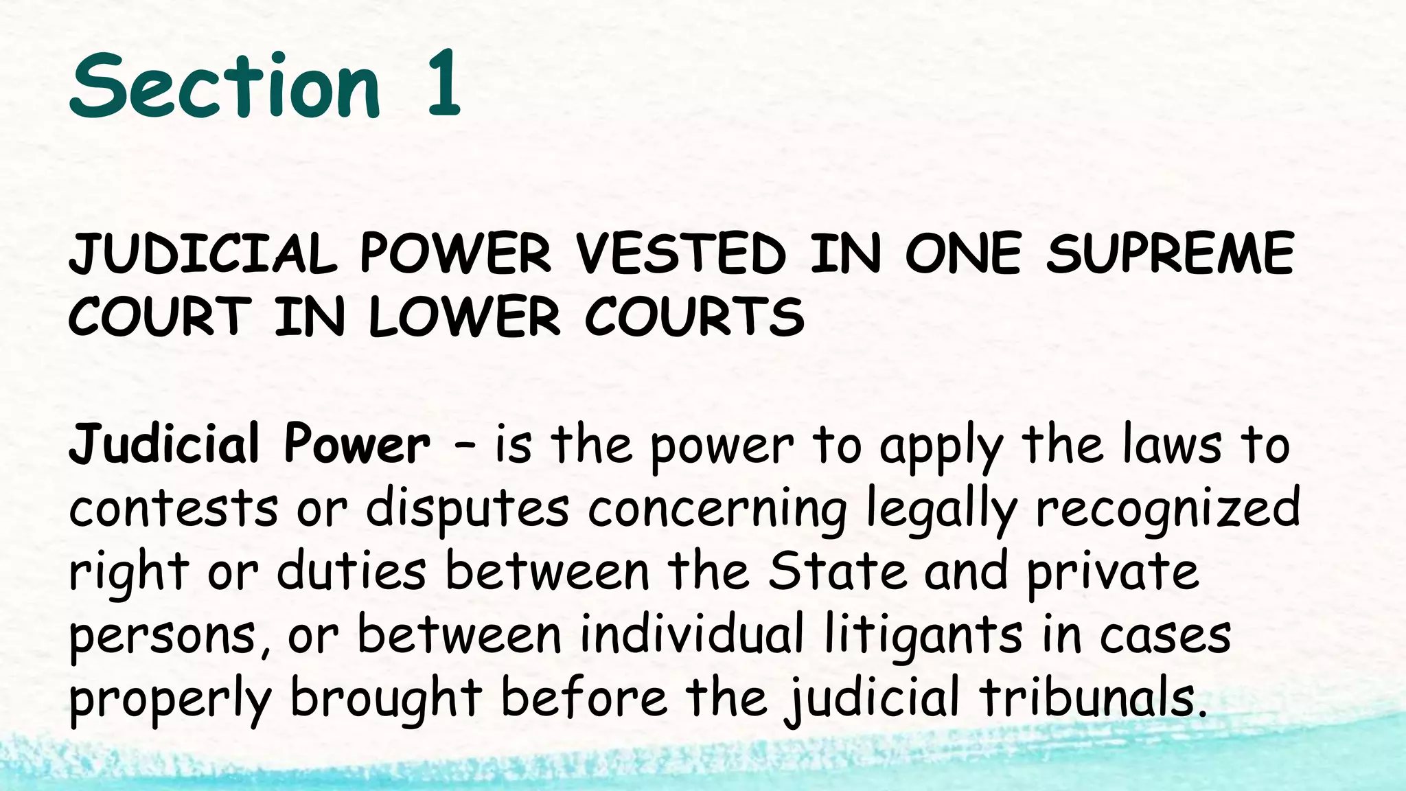 Article viii judicial department | PPTX