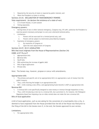 Article VI Legislative | DOC
