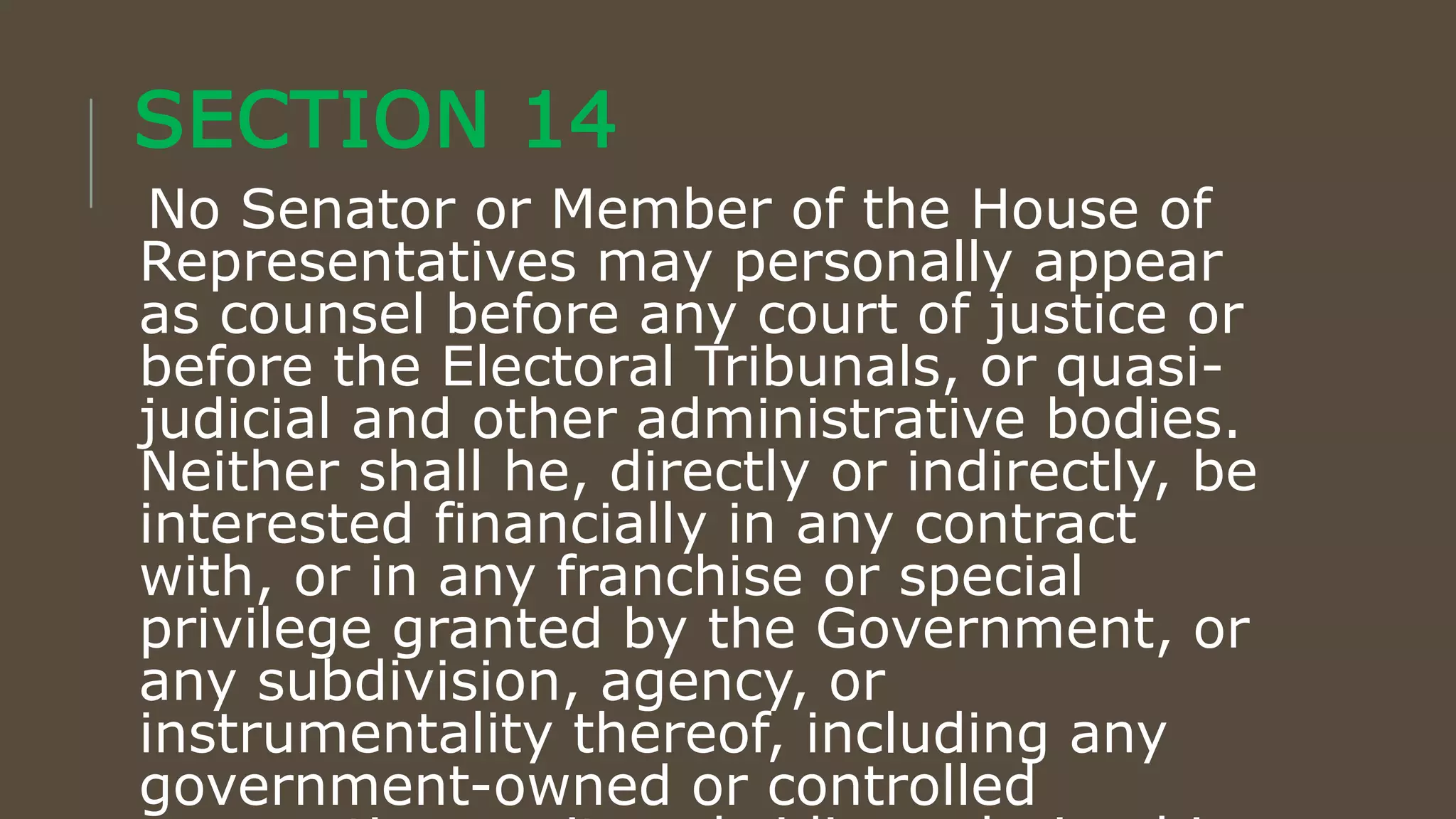 Article vi – legislative department | PPT