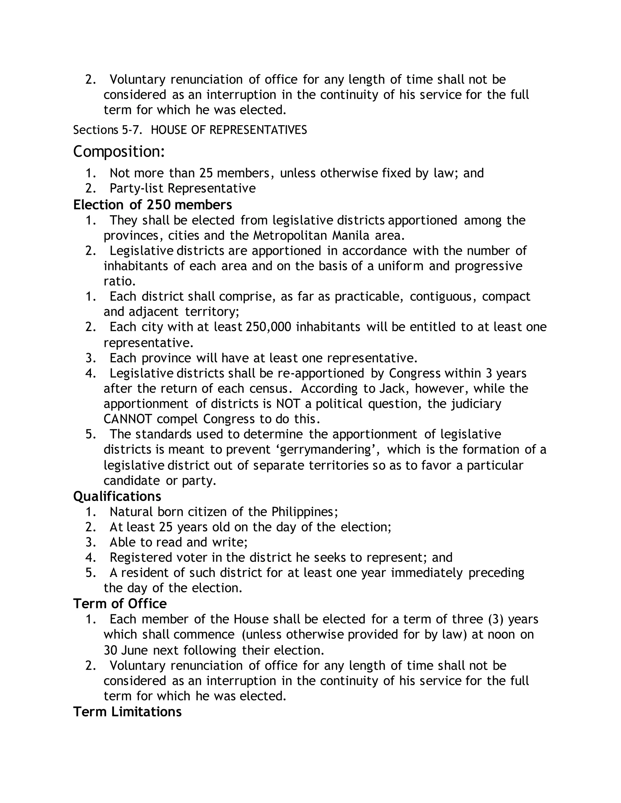 Article vi legislative power | PDF