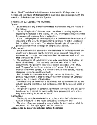 Article vi legislative power | DOC