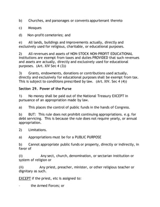 Article vi legislative power | DOC