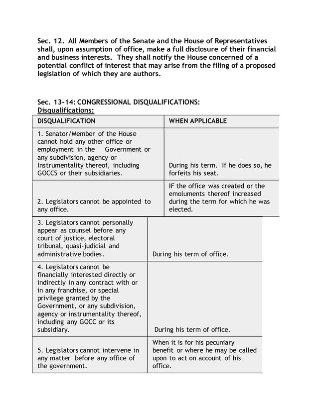 Article vi legislative power | PDF