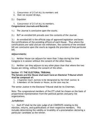 Article vi legislative power | DOC