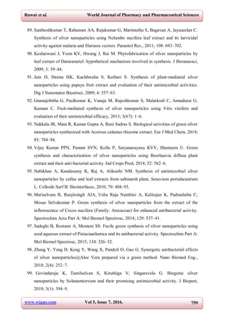 Green Synthesis of Silver Nanoparticles and their applications | PDF